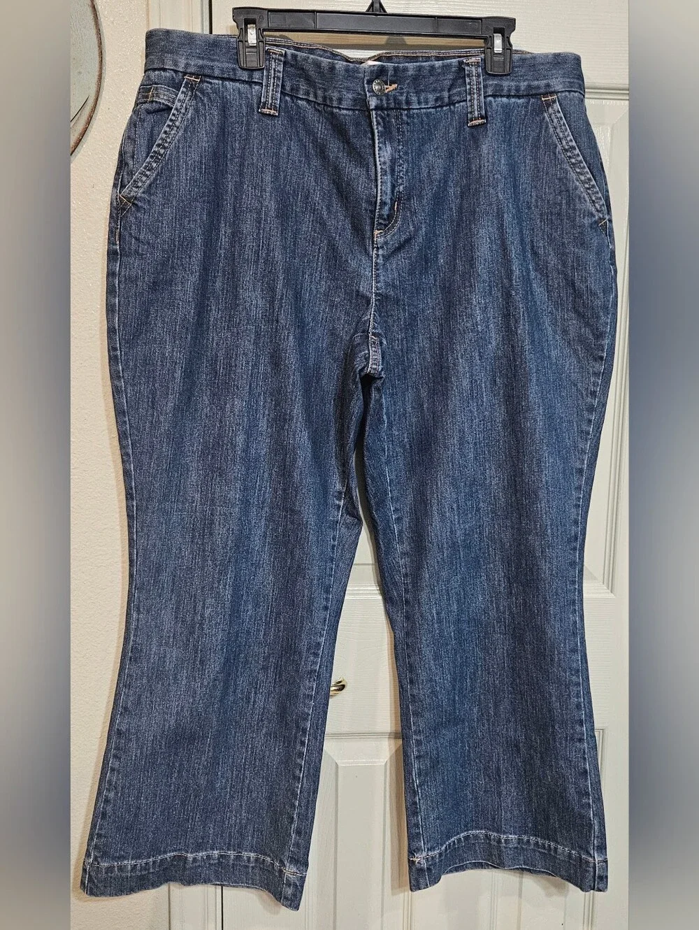 CJ Banks | Jeans | Cj Banks Dark Indigo Flare Wide Leg Jeans In Petite ...